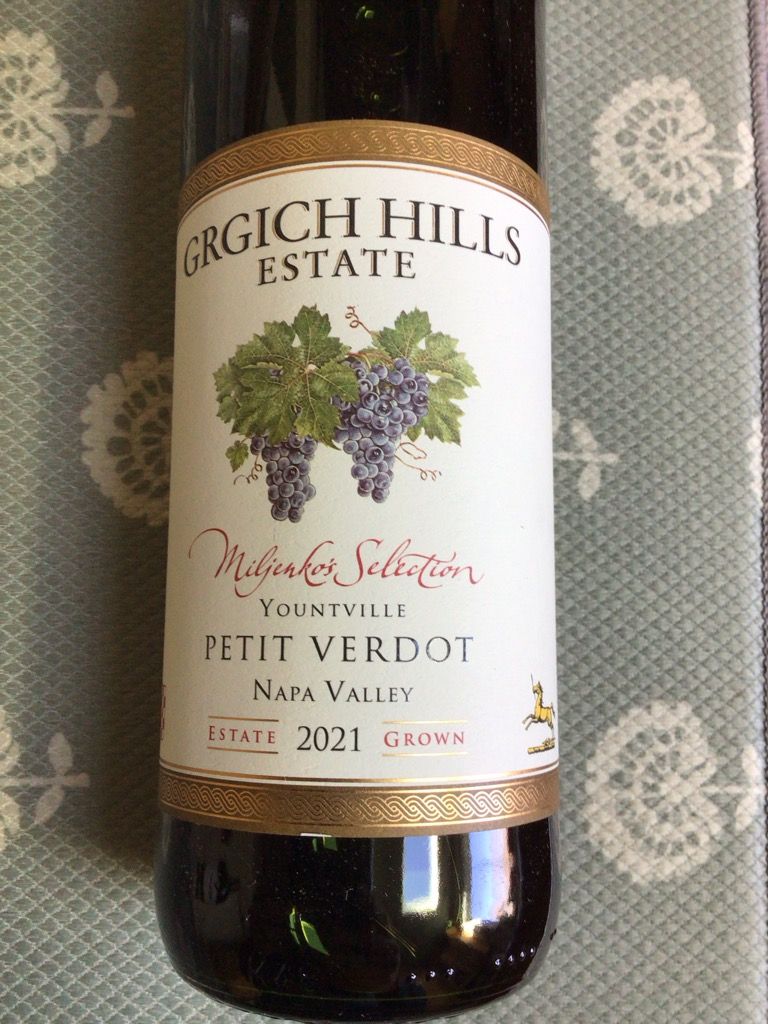 2021 Grgich Hills Petit Verdot Miljenko's Selection, USA, California ...