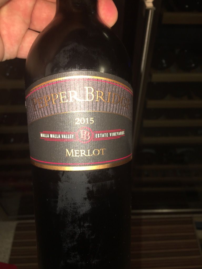 2015 Pepper Bridge Merlot, USA, Washington, Columbia Valley, Walla ...