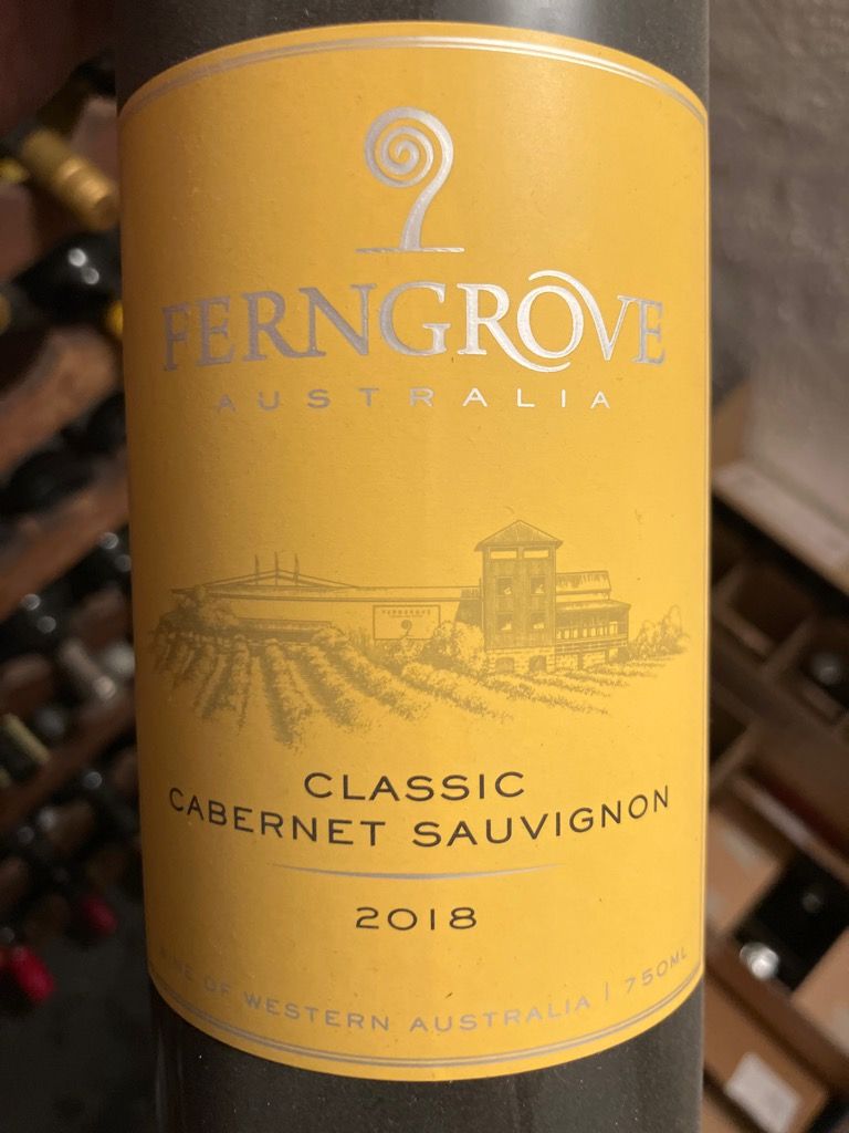 2018 Ferngrove Cabernet Sauvignon, Australia, Western Australia, South ...