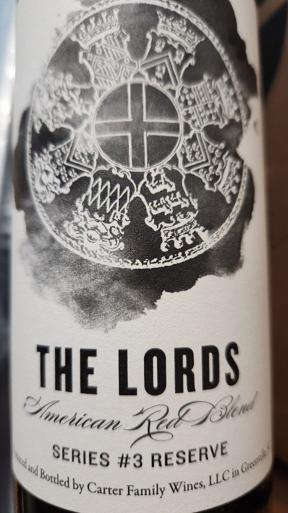 2021 Carter Family Wines Cabernet Sauvignon The Lords Reserve, USA ...