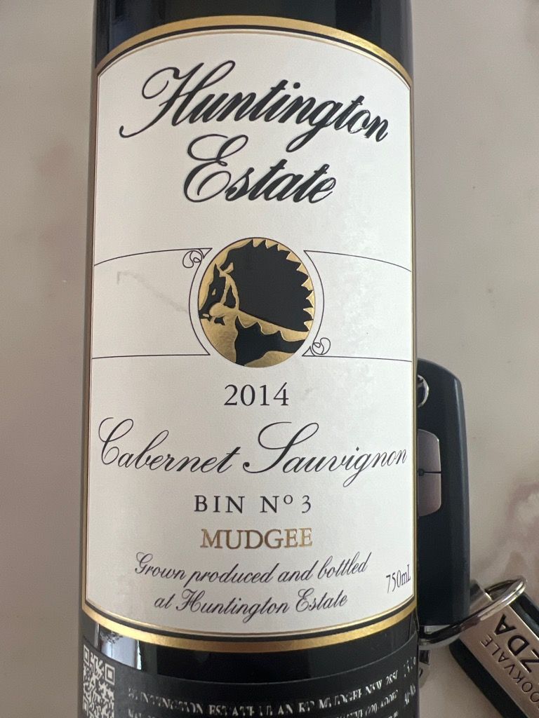 2014 Huntington Estate Cabernet Sauvignon Bin No. 3, Australia, New ...