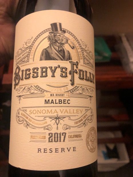 2018 Bigsby's Folly Malbec, USA, California - CellarTracker
