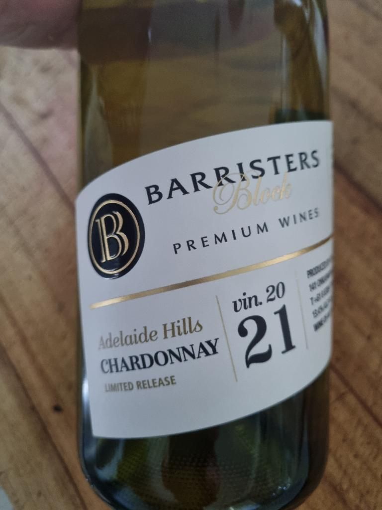 2021 Barristers Block Chardonnay Oaked Adelaide Hills, Australia, South ...
