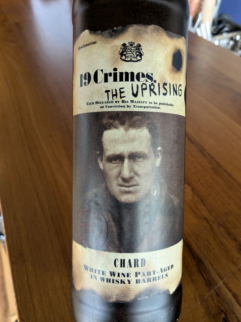 NV 19 Crimes The Uprising Chard, Australia, South Eastern - CellarTracker