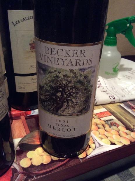 2010 Becker Vineyards Merlot, USA, Texas, Texas Hill Country ...