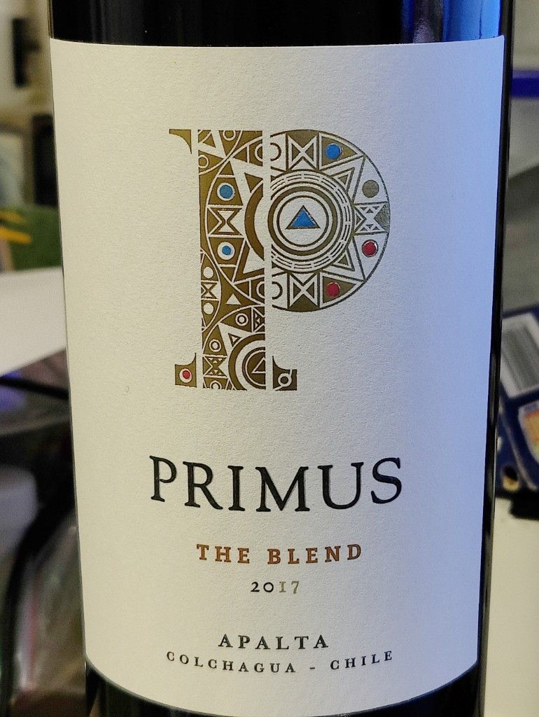 2017 Primus The Blend, Chile, Rapel Valley, Colchagua Valley, Apalta ...