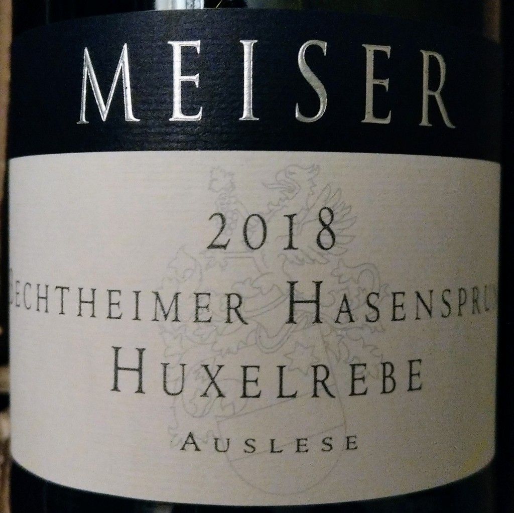 2018 Weingut Meiser Bechtheimer Hasensprung Huxelrebe Auslese, Germany ...