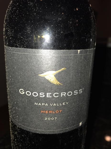 2007 Goosecross Cellars Merlot State Lane Vineyard, USA, California ...