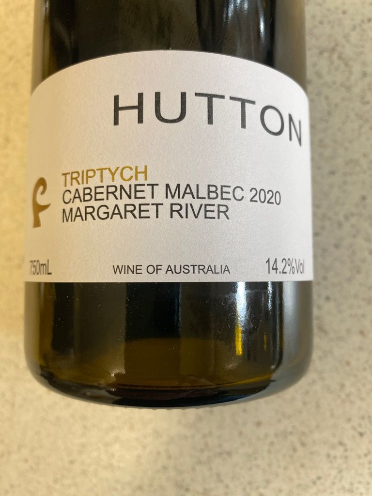 2020 Hutton Wines Cabernet Sauvignon Triptych, Australia, Western ...