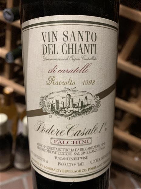 1998 Falchini Vin Santo del Chianti Podere Casale Iº, Italy, Tuscany ...