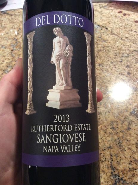 2013 Del Dotto Sangiovese Rutherford Estate, USA, California, Napa ...