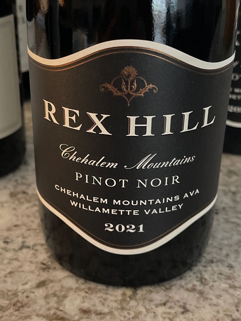 2021 Rex Hill Pinot Noir Chehalem Mountains, USA, Oregon, Willamette ...