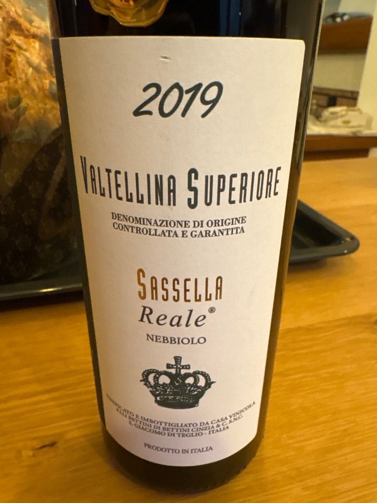 2019 F.lli Bettini Valtellina Superiore - Sassella Reale, Italy ...