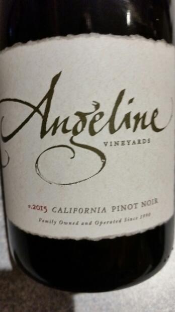 2015 Angeline Winery Pinot Noir California, USA, California - CellarTracker
