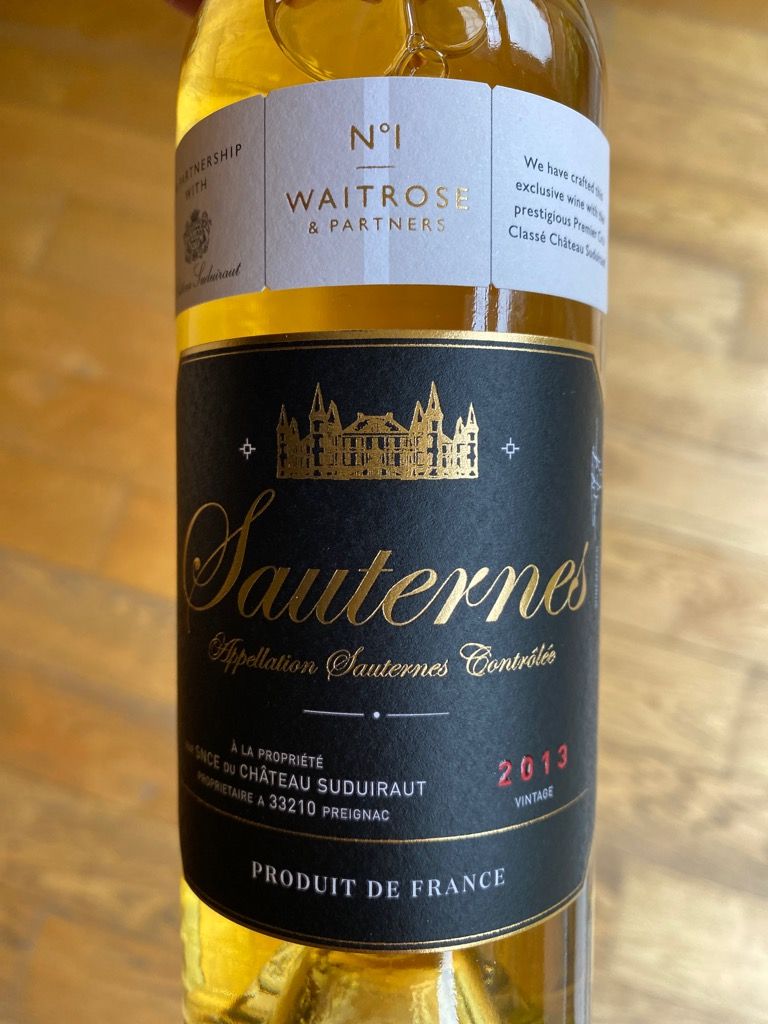 2015 Waitrose Sauternes Château Suduiraut, France, Bordeaux, Sauternais, Sauternes - CellarTracker