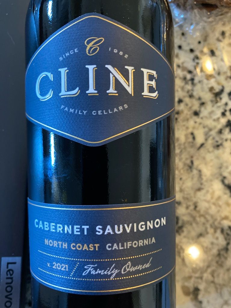 2021 Cline Cellars Cabernet Sauvignon, USA, California - CellarTracker