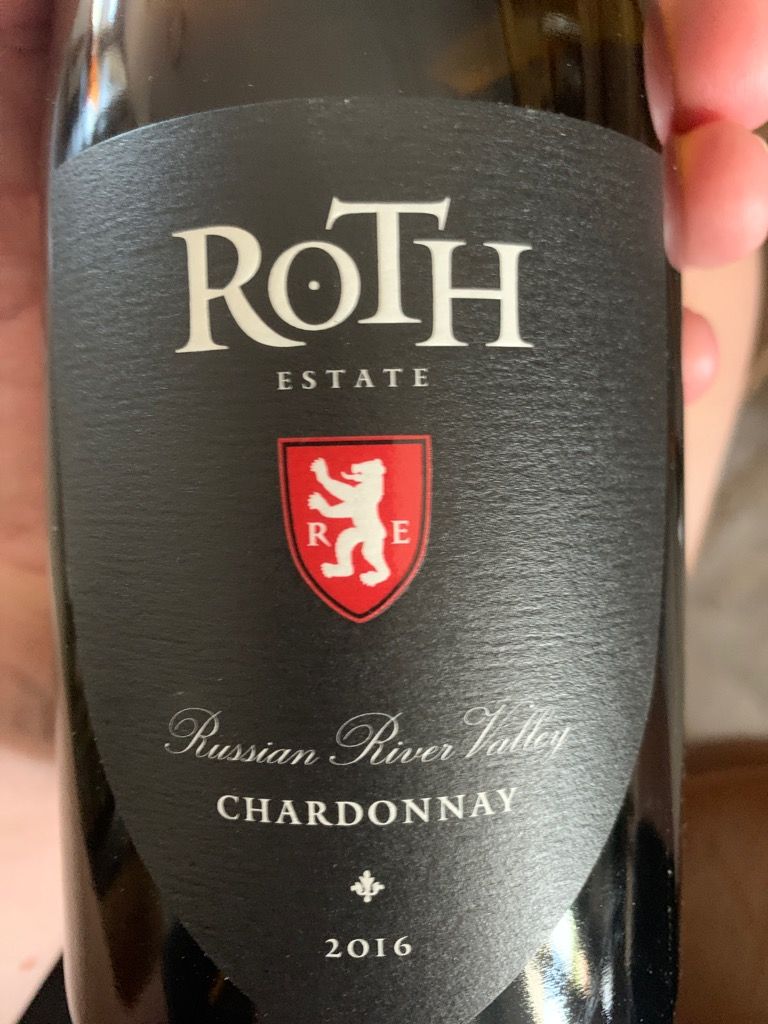 2016 Roth Estate Chardonnay Russian River Valley, USA, California ...
