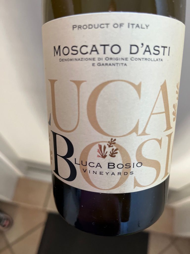 2021 Luca Bosio Moscato d'Asti, Italy, Piedmont, Asti, Moscato d'Asti ...