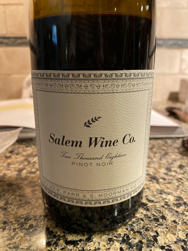 2018 Salem Wine Company Pinot Noir, USA, Oregon, Willamette Valley ...