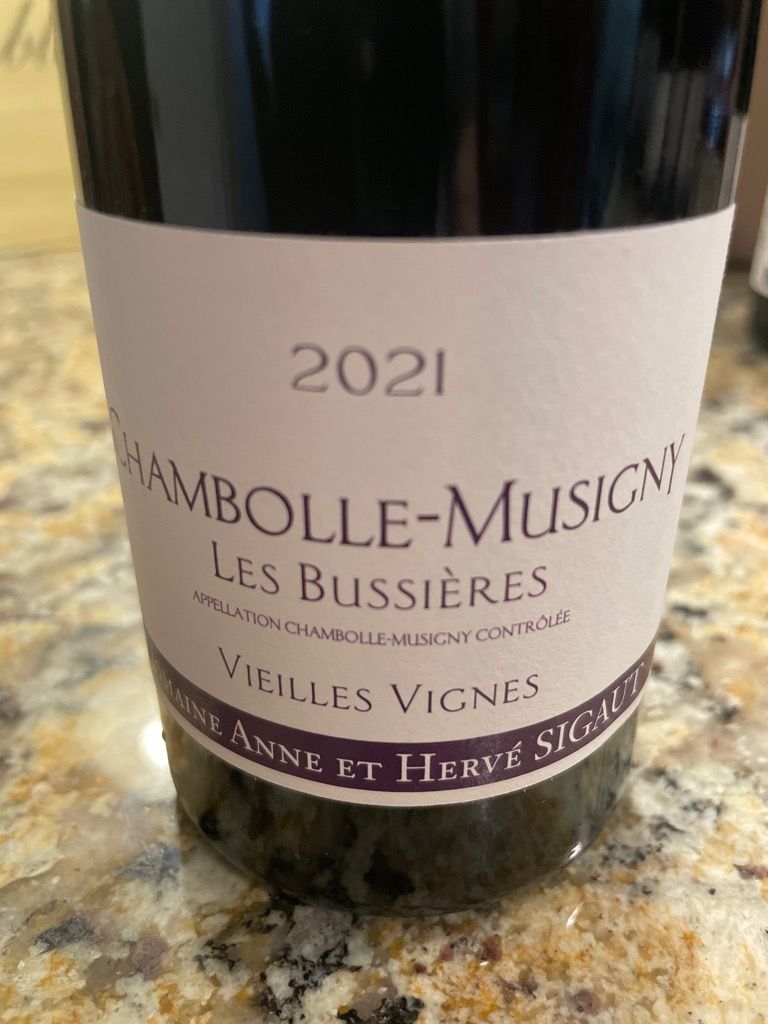 2021 Domaine Anne et Hervé Sigaut Chambolle-Musigny Les Bussieres ...