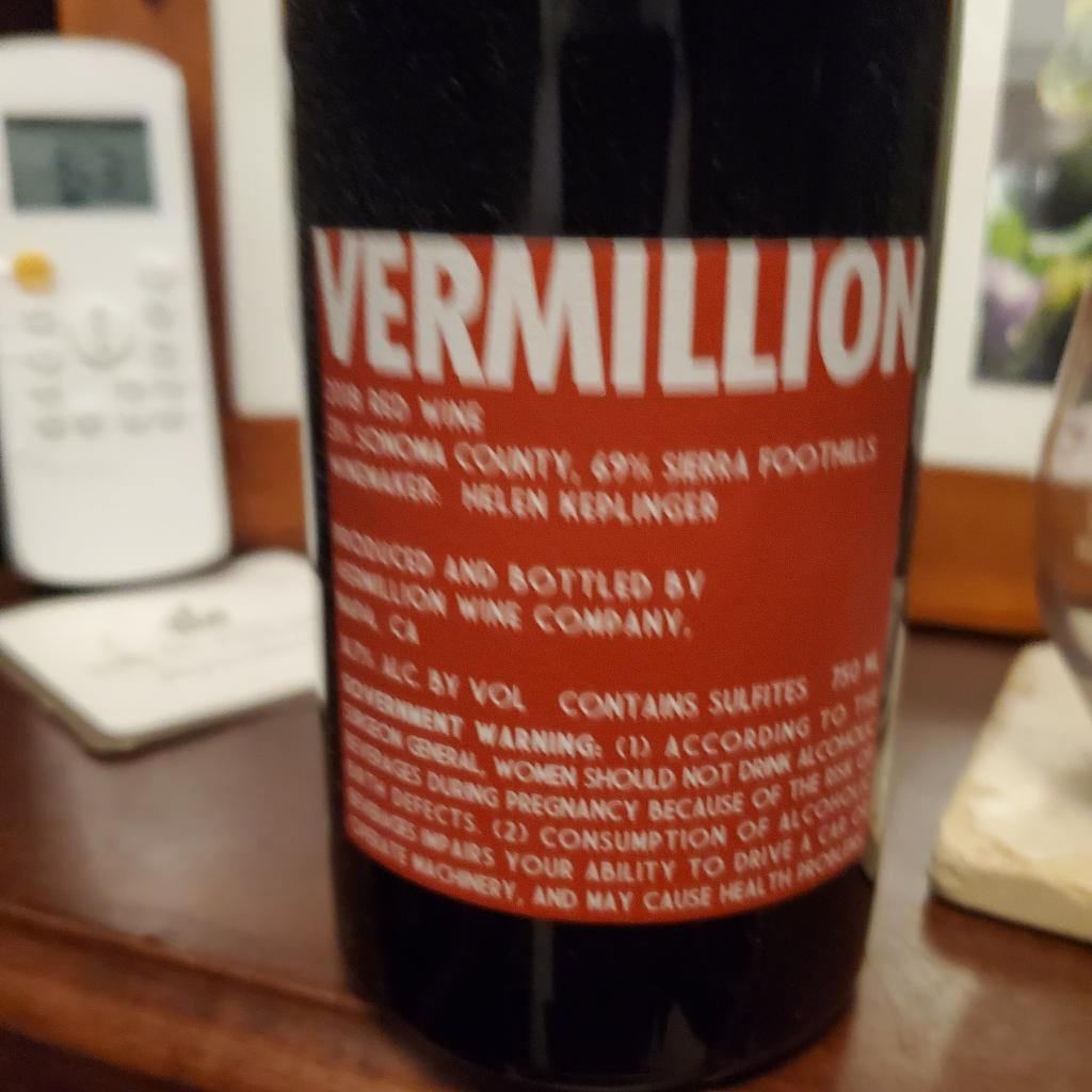 2018 Keplinger Vermillion, USA, California - CellarTracker
