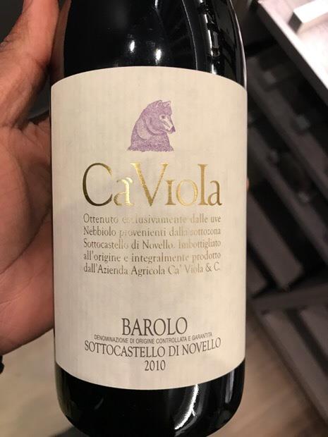 2010 Ca' Viola Barolo Sotto Castello di Novello, Italy, Piedmont ...