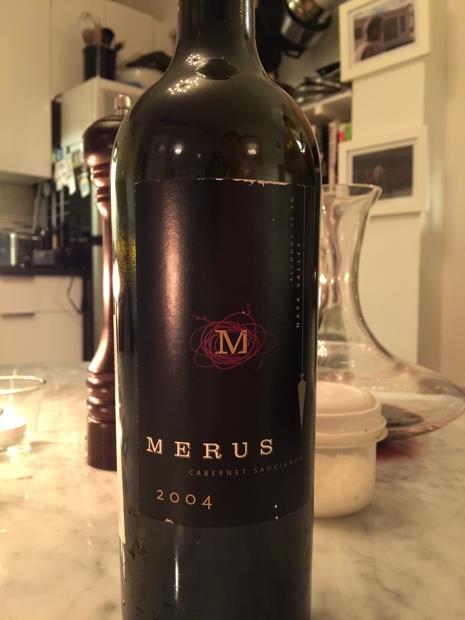2004 Merus Cabernet Sauvignon, USA, California, Napa Valley - CellarTracker