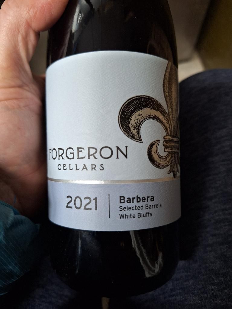 2021 Forgeron Cellars Barbera, USA, Washington, Columbia Valley ...