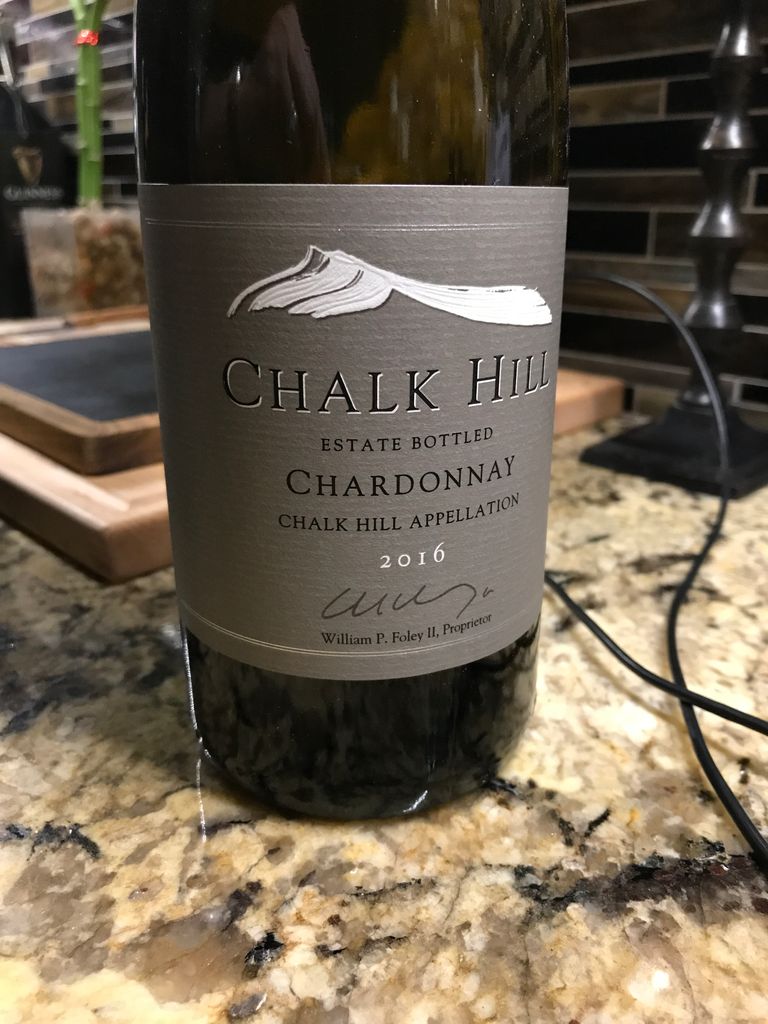 2016 Chalk Hill Chardonnay Estate Bottled Chalk Hill, USA, California ...