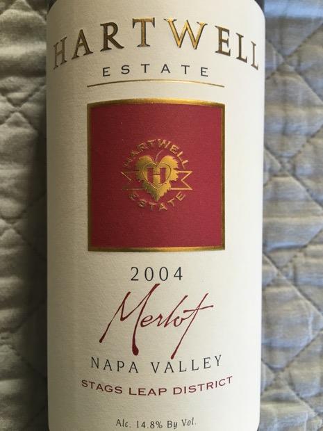 2004 Hartwell Vineyards Merlot, USA, California, Napa Valley, Stags ...