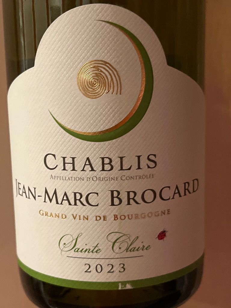 2023 Jean-Marc Brocard Chablis Domaine Sainte Claire, France, Burgundy ...
