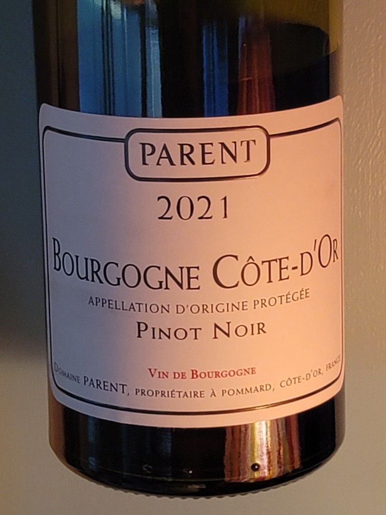 2020 Domaine Parent Pinot Noir Bourgogne C te D Or France Burgundy
