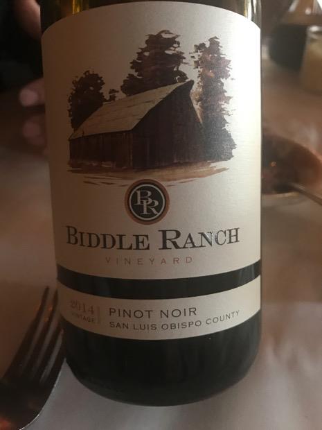 2012 Biddle Ranch Vineyard Pinot Noir, USA, California, Central Coast ...
