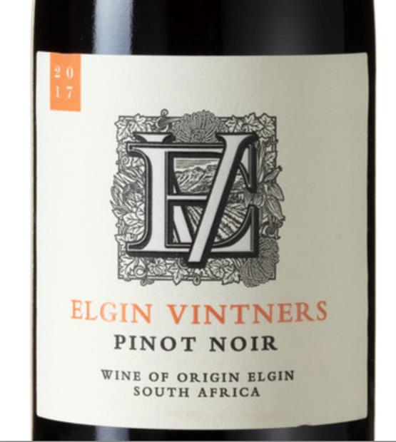 2017 Elgin Vintners Pinot Noir, South Africa, Cape South Coast, Elgin ...