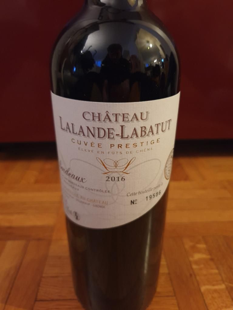 2016 Château Lalande-Labatut Cuvée Prestige, France, Bordeaux ...