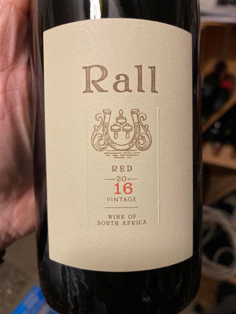 2013 Rall Red, South Africa - CellarTracker
