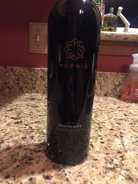 2014 Repris Cabernet Sauvignon Jennifer Block, USA, California, Sonoma ...