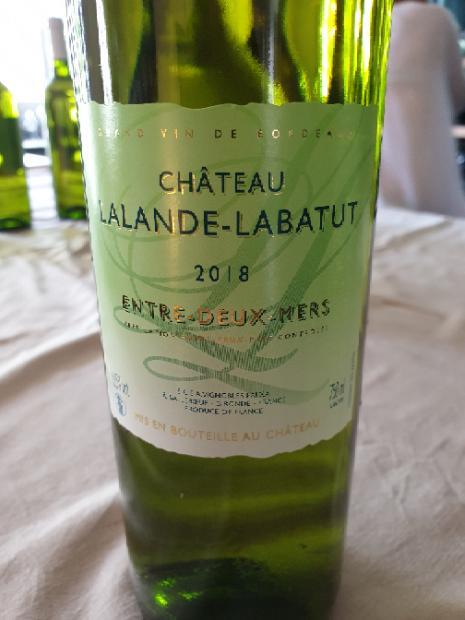2019 Château Lalande-Labatut Entre-Deux-Mers Blanc, France, Bordeaux ...