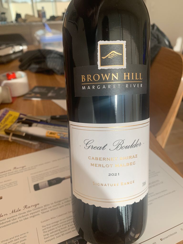 2022 Brown Hill Great Boulder Cabernet Shiraz Merlot Malbec, Australia ...