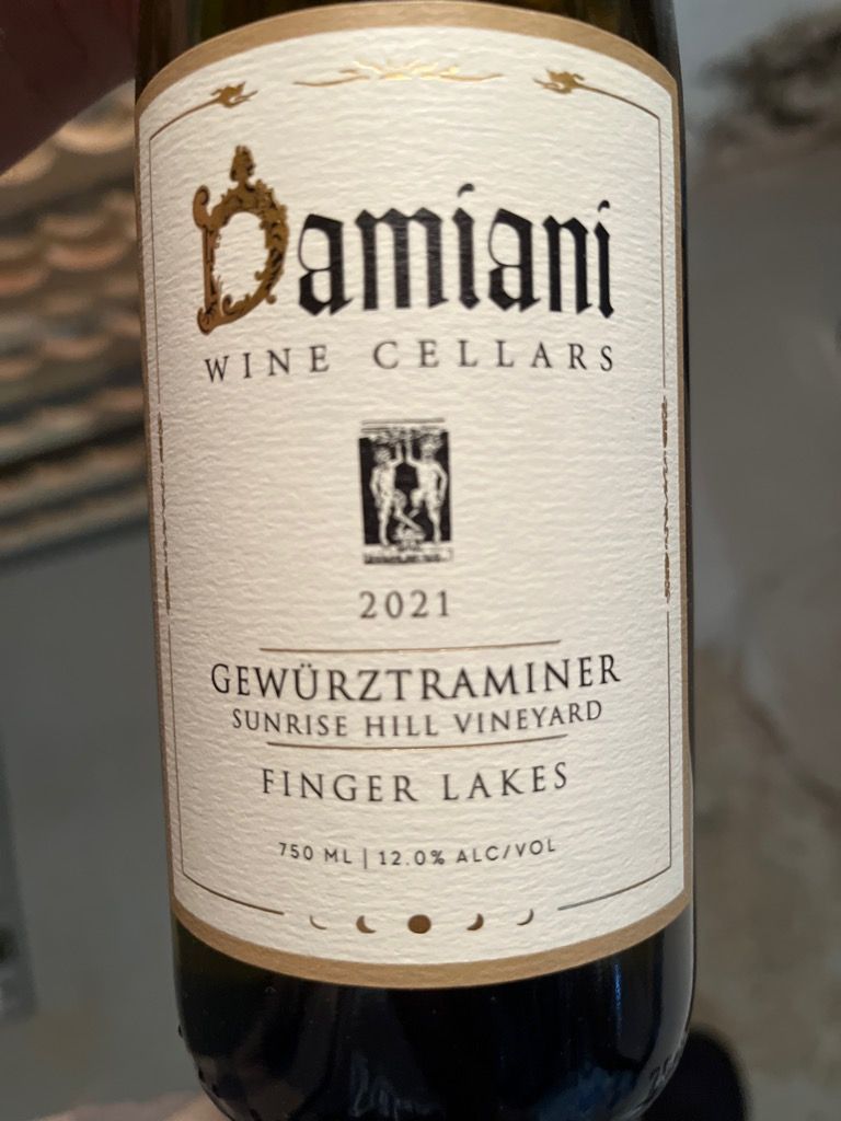 2021 Damiani Wine Cellars Gewürztraminer Sunrise Hill Vineyard, USA ...