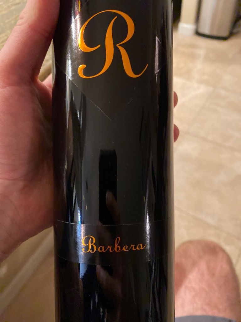 2019 Jeff Runquist Barbera "R" Cooper Vineyard, USA, California, Sierra ...