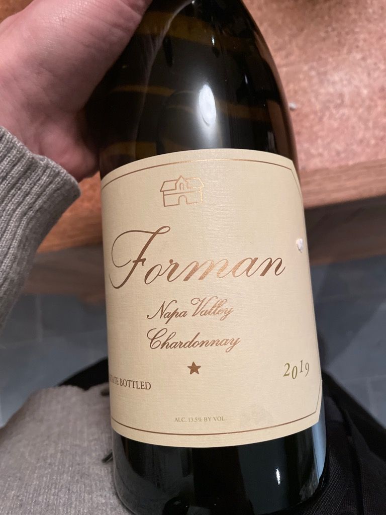 2019 Forman Chardonnay, USA, California, Napa Valley - CellarTracker
