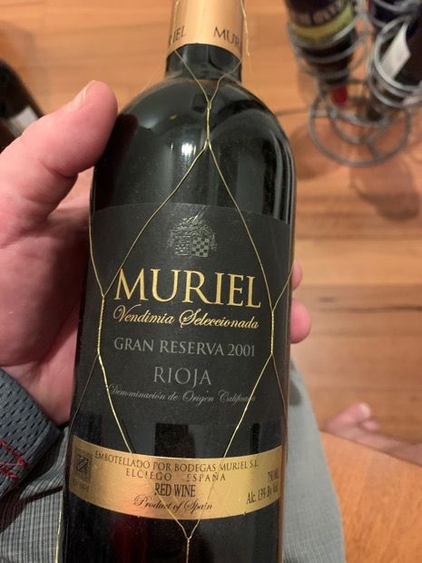 2001 Bodegas Muriel Rioja Vendimia Seleccionada Gran Reserva, Spain, La ...