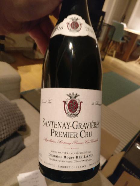 2016 Domaine Roger Belland Santenay 1er Cru Gravières, France, Burgundy ...