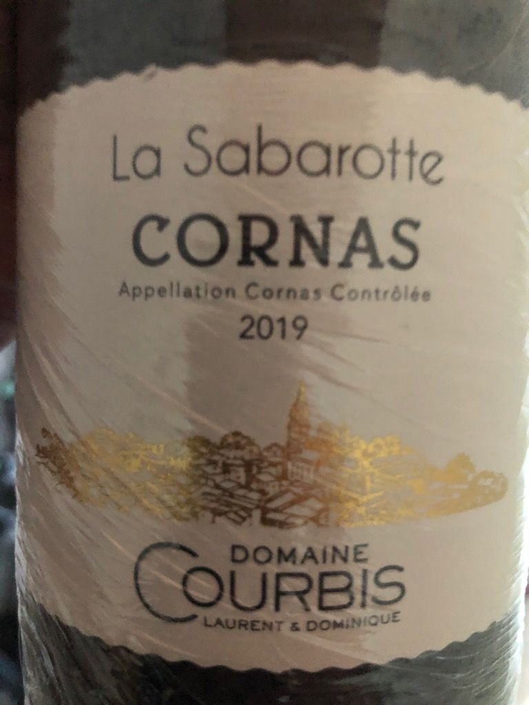 2020 Domaine Courbis Cornas La Sabarotte, France, Rhône, Northern Rhône ...