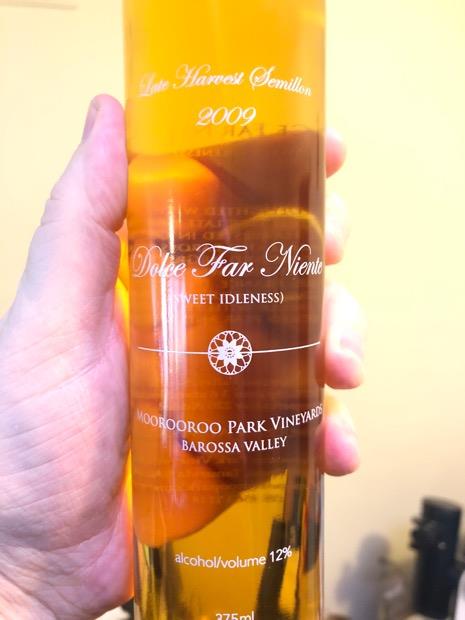 1993 Moorooroo Park Vineyards Sémillon Dolce Far Niente Late Harvest ...
