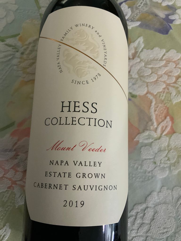 2019 The Hess Collection Cabernet Sauvignon Reserve Small Block Series ...