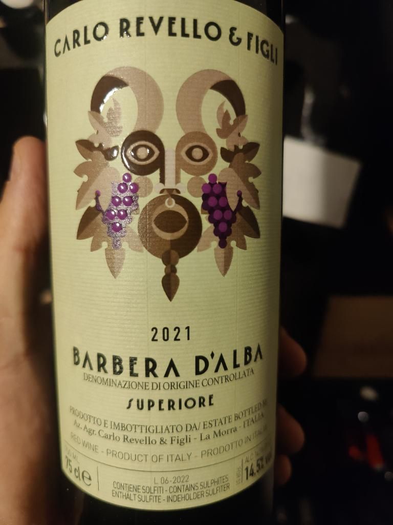 2022 Carlo Revello & Figli Barbera d'Alba Superiore, Italy, Piedmont ...