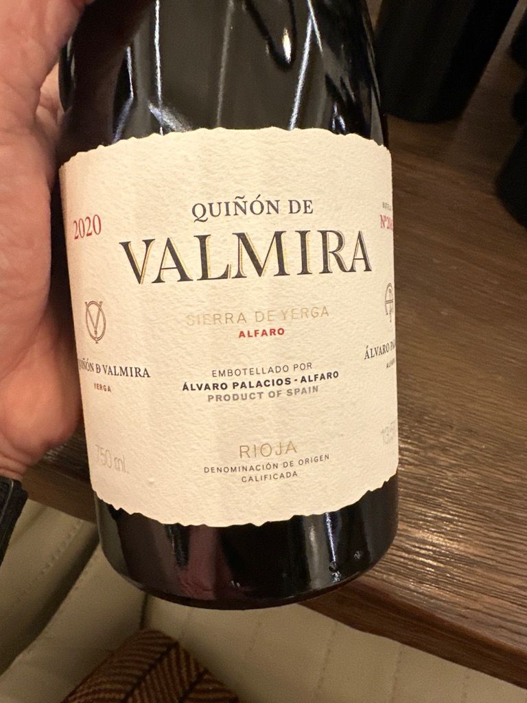 2020 Alvaro Palacios Rioja Quinon de Valmira, Spain, La Rioja, Rioja ...