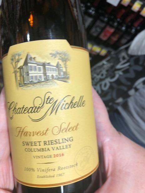 2016 Chateau Ste. Michelle Riesling Harvest Select Columbia Valley, USA ...